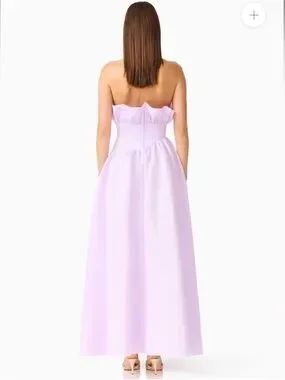 Elliatt | Dresses | Elliatt Laurel Purple Satin Ruffle Bust Boned ...